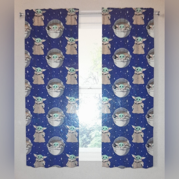 Star Wars | Accents | Newstar Wars The Mandalorian Grogu Curtains 2 ...